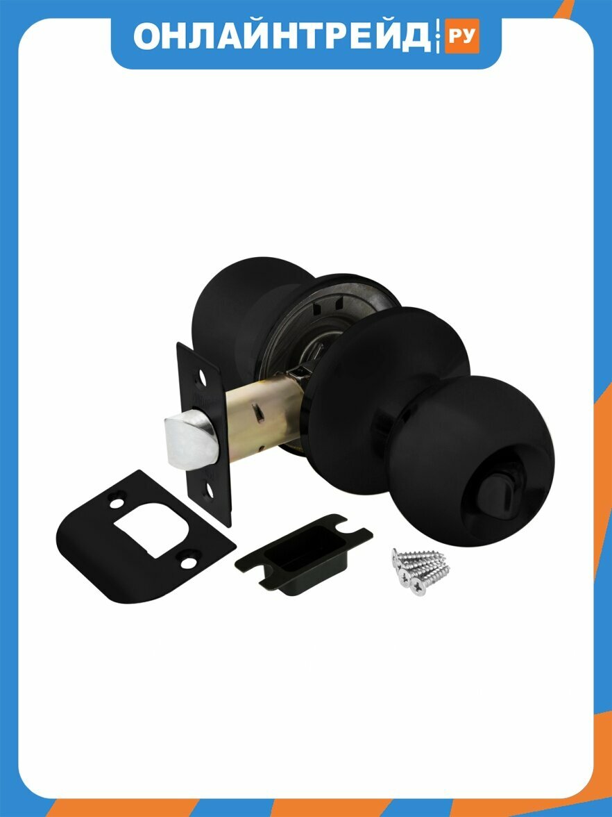 Ручка защелка Punto DK672 BL-BK (6072 BL-B ) (фик.) черный