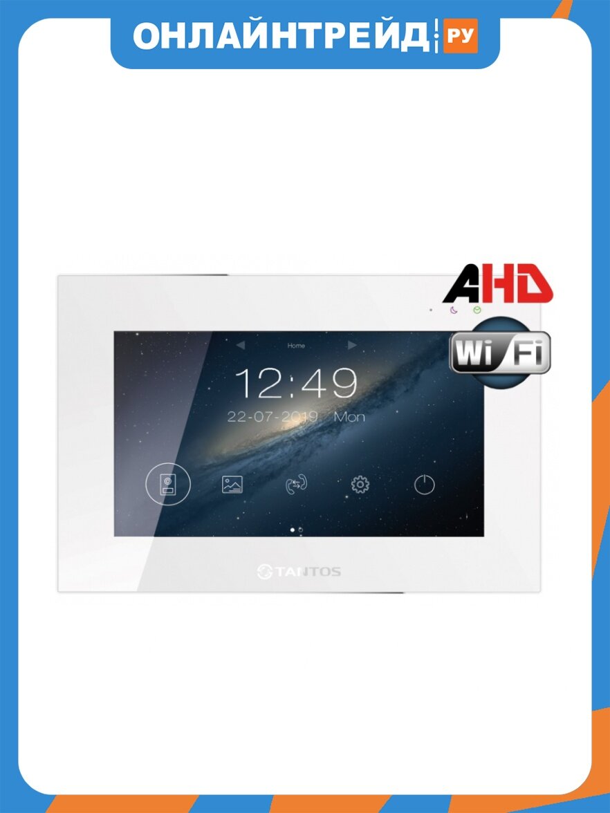 TANTOS Монитор видеодомофона Tantos Marilyn HD Wi-Fi IPS (white)