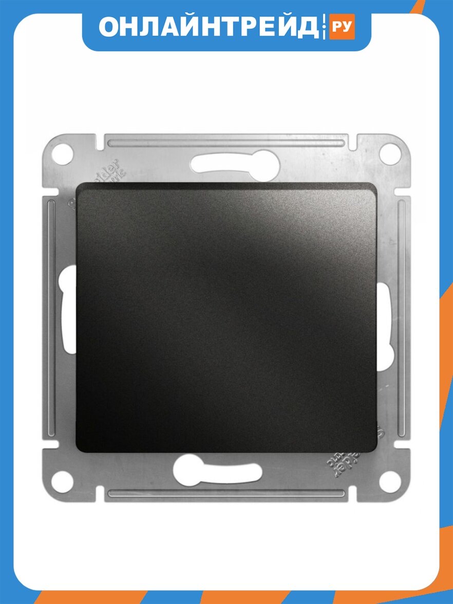 Выключатель Systeme Electric (schneider Electric) SCHNEIDER ELECTRIC 1-клавишный сх.1, 10AX SE Glossa, Антрацит, GSL000711