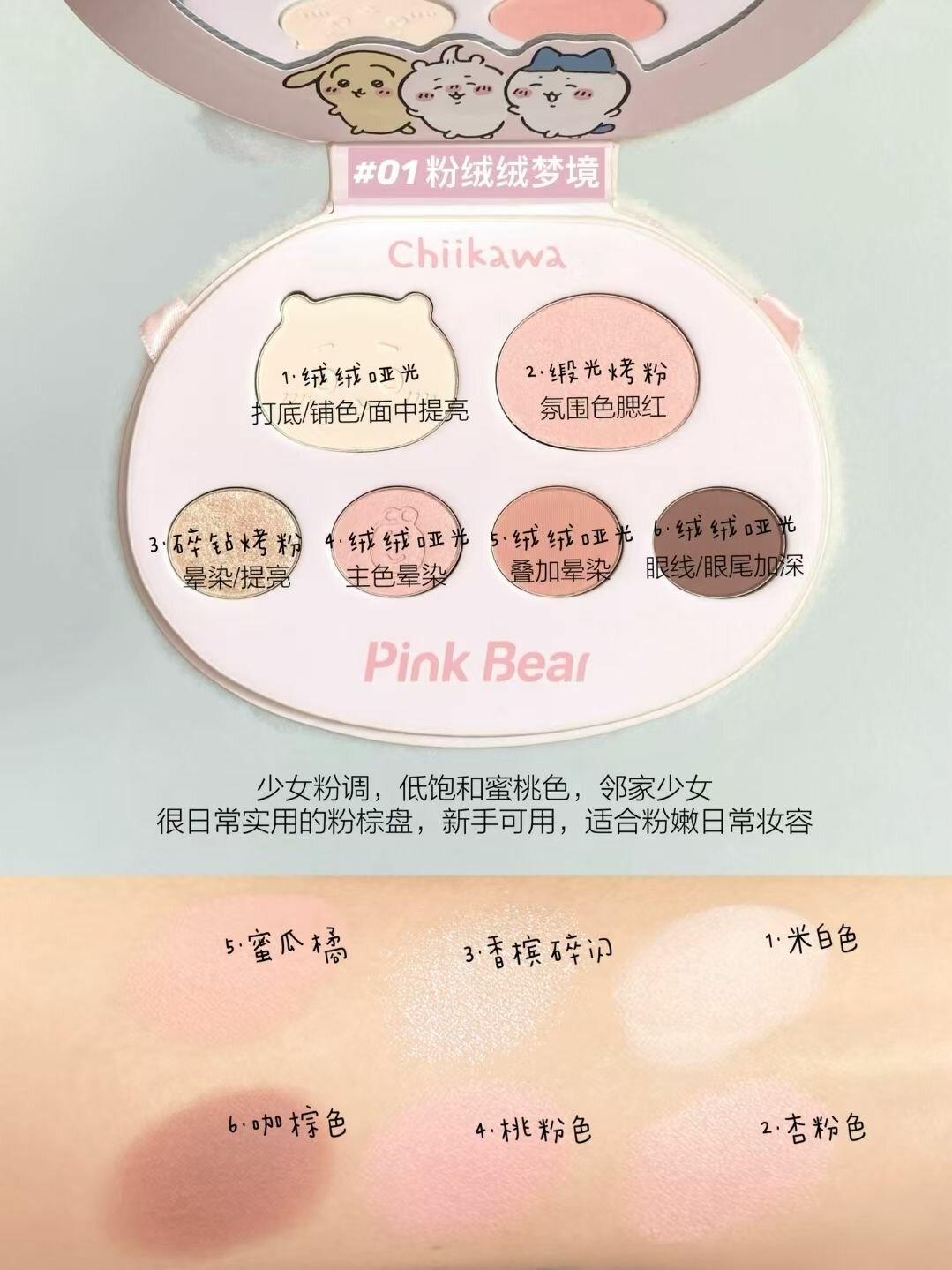 PinkBear CHIIKAWA тени для век — фото 1