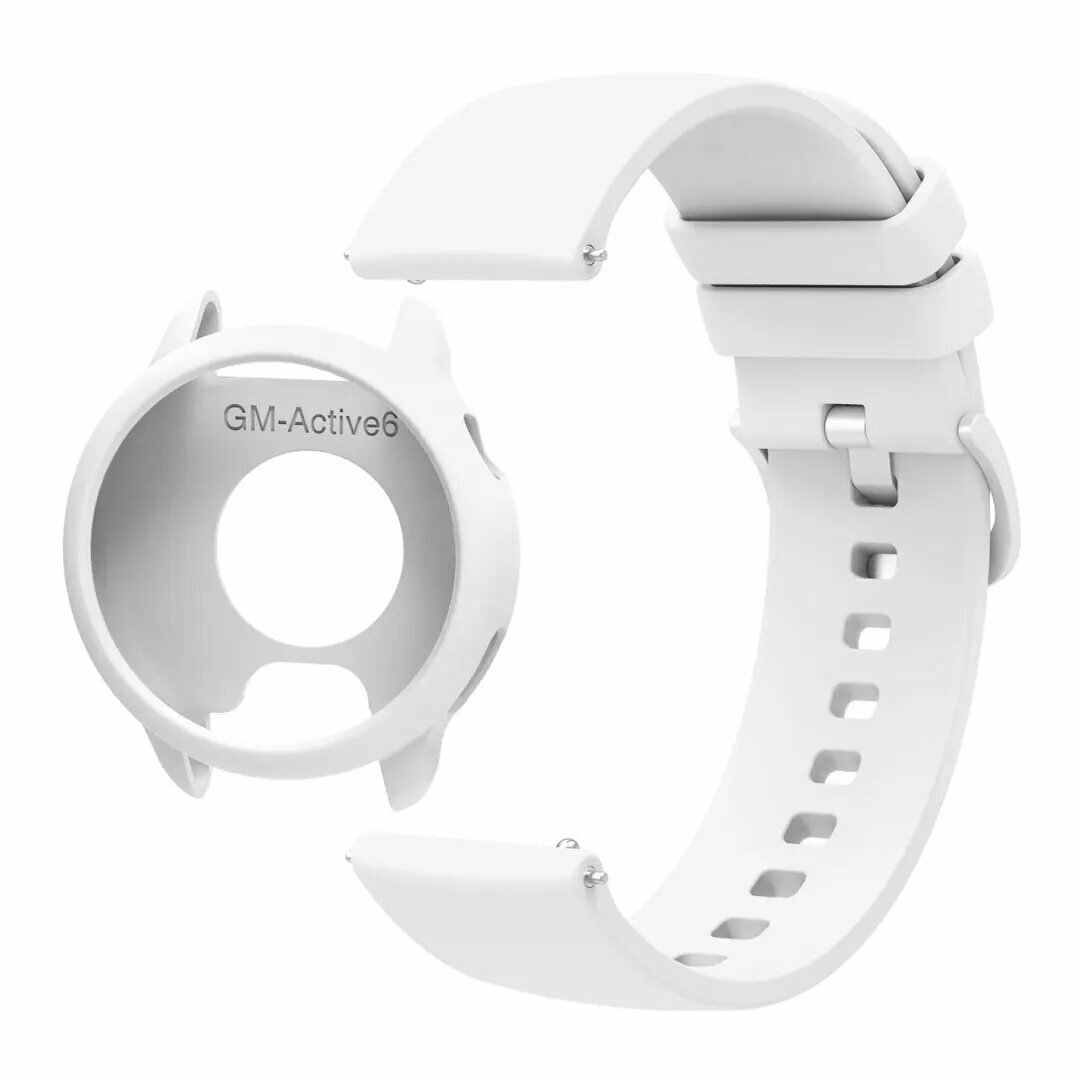 Чехол для Garmin Active 6, белый, White Set