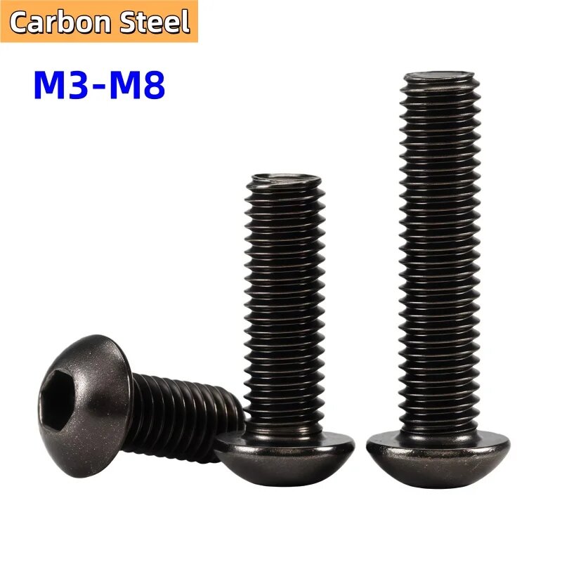 Винты из углеродистой стали M3 M4 M5 M6 M8 M3x12 -20pcs