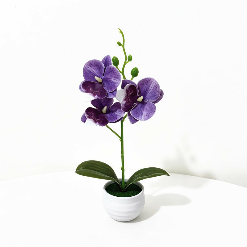 Dekorativnoe rastenie butterfly orchid dlya doma ofisa s realističnym vizuom i prochnym materialom purple
