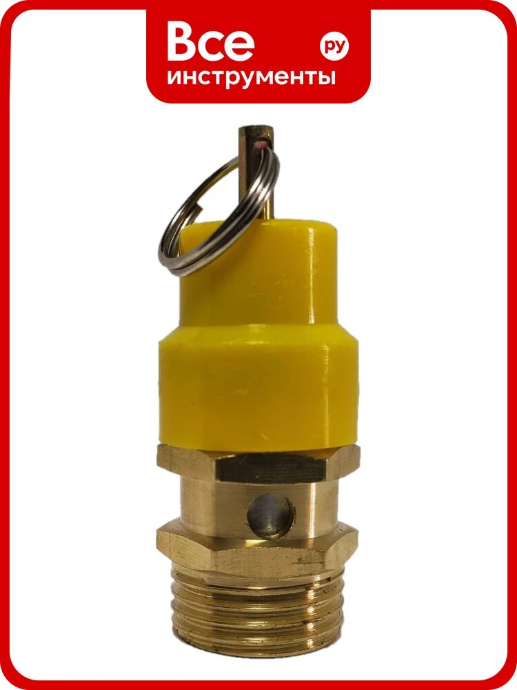 Предохранительный клапан 1/2", 10 Bar ЭнергоРесурс 9901011 из нержавеющей стали для защиты гидросистем с быстрым сбросом
