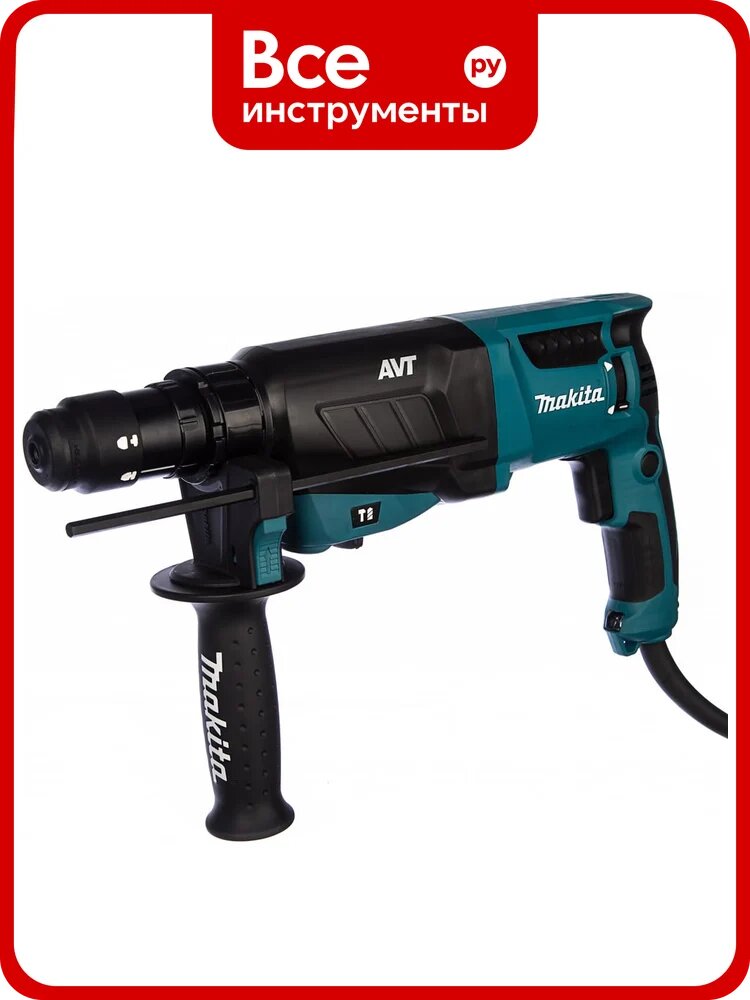 Перфоратор Makita HR2631FT, SDS-Plus, 800Вт, подсветка, 3 режима, кейс
