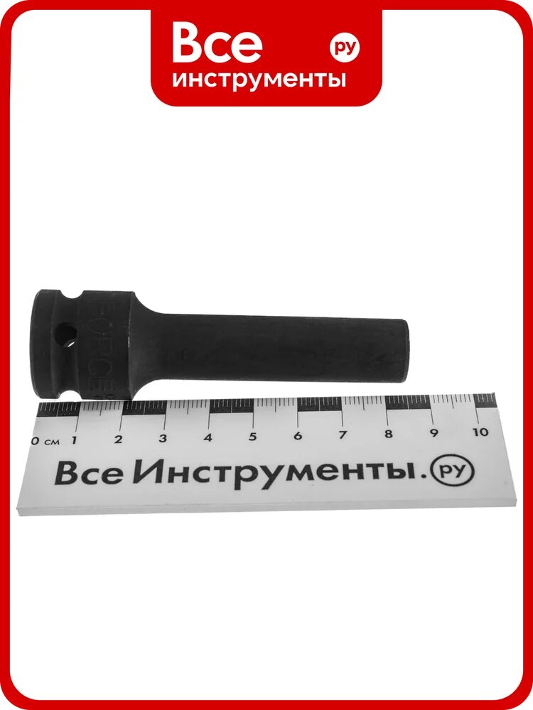 Головка 1/2", 6-гранная, ударная, L=85 мм, 9 мм FORCE 4458509