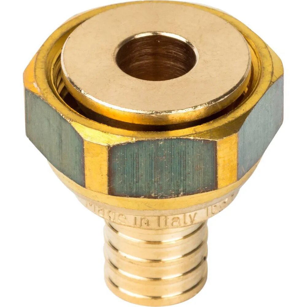 Переходник STOUT SFA-0019-001634 с накидной гайкой 16xG 3/4" для труб из сшитого полиэтилена аксиальный