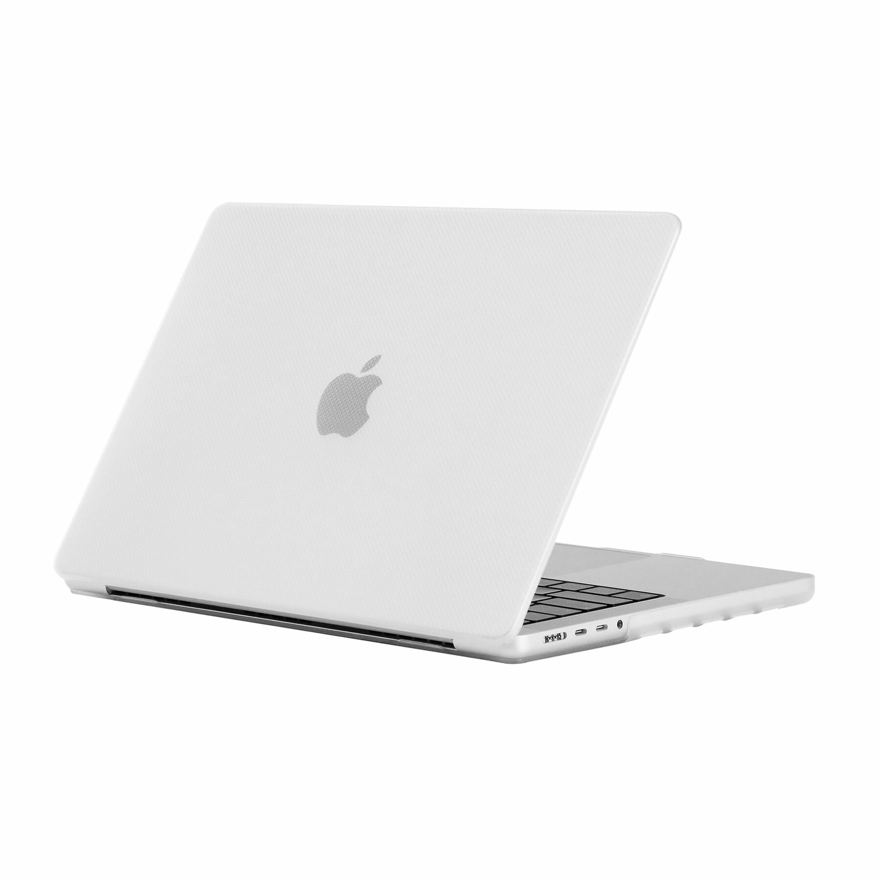 Накладка для MacBook Pro 16" (2021-2023) Dotted carbon Микки Бич пластик белый