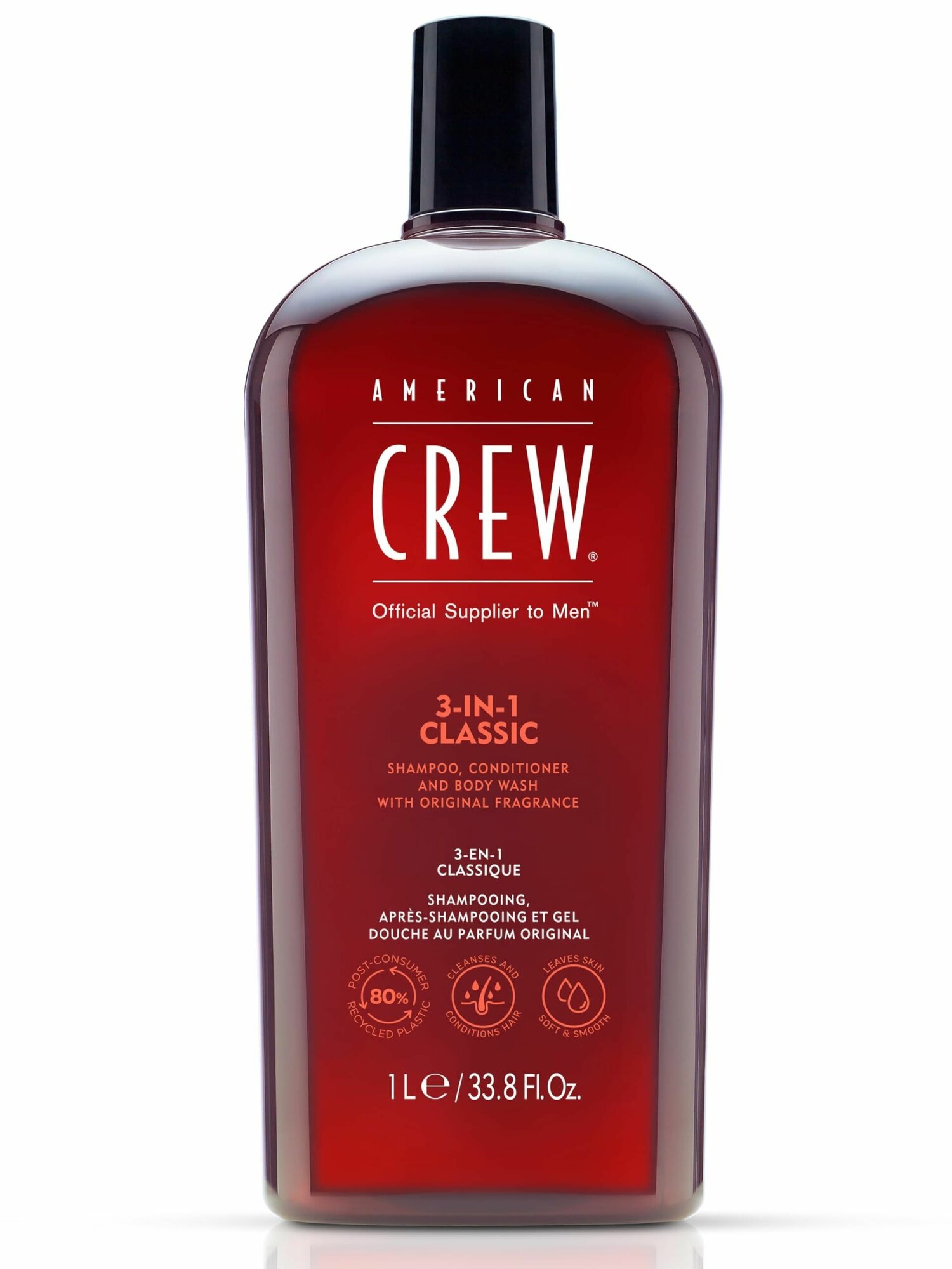 American Crew Classic 3в1 Шампунь кондиционер и гель для душа 1000мл
