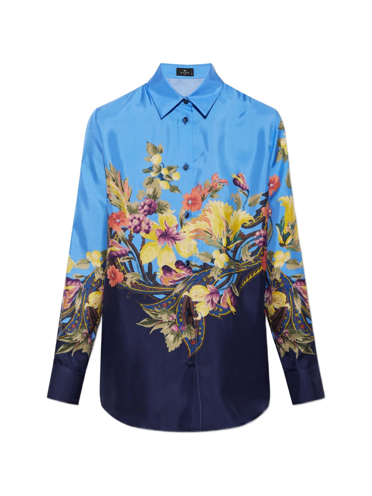 Рубашка Floral-print silk shirt