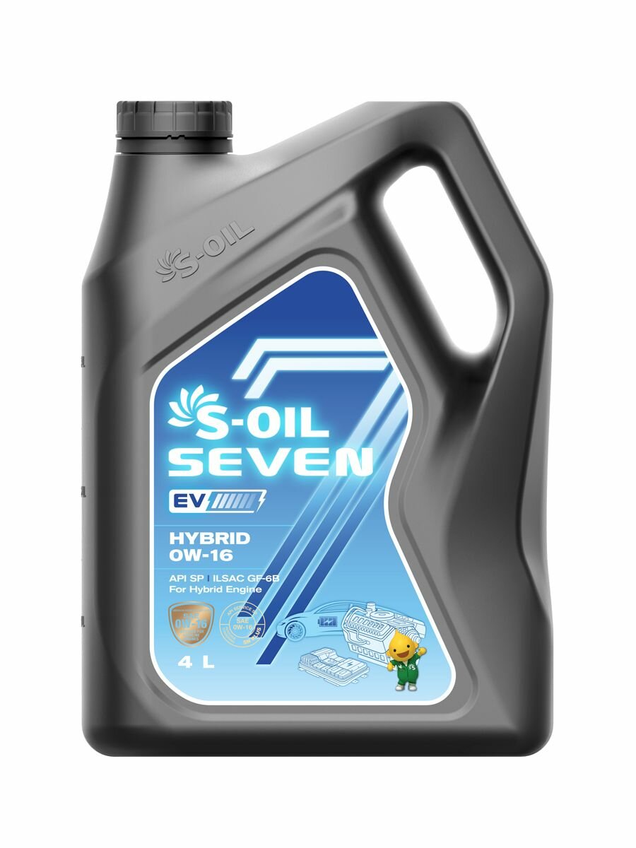 Масло моторное S-OIL 7 0W-20 EV HYBRID (4л)