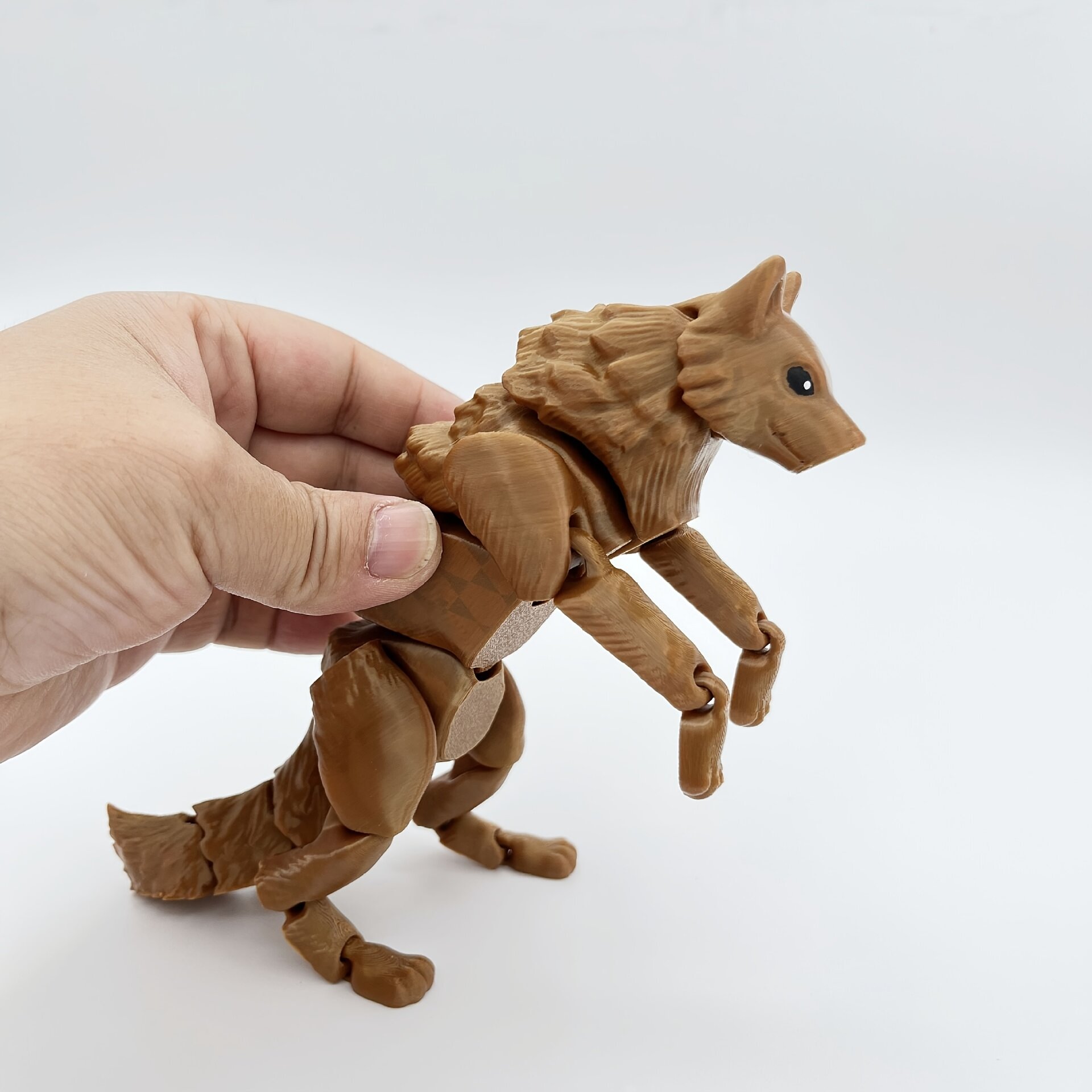 1 шт. 3D печатная фигурка волка с подвижными суставами, реалистичное украшение оборотня для Хэллоуина и Рождества, креативный подарок, Тип A
