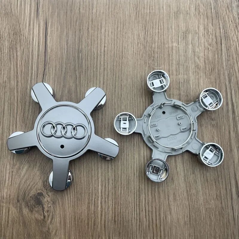 Колпачки ступицы колеса Audi 135 мм, 4 шт, центральные крышки дисков с логотипом Audi, защитные колпаки для авто