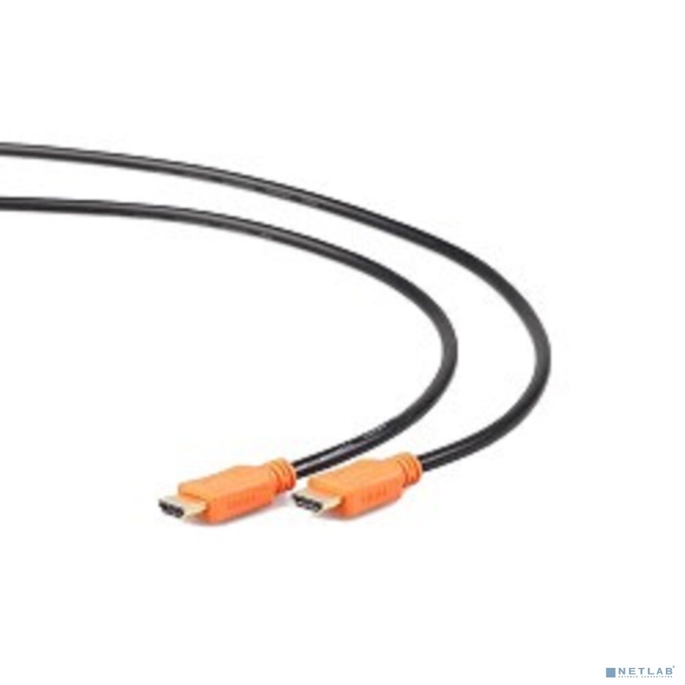 Кабель HDMI Cablexpert 19M/19M, v2.0, серия Light, позол. разъемы, экран, 1.8м, черный, пакет (CC-HDMI4L-6)