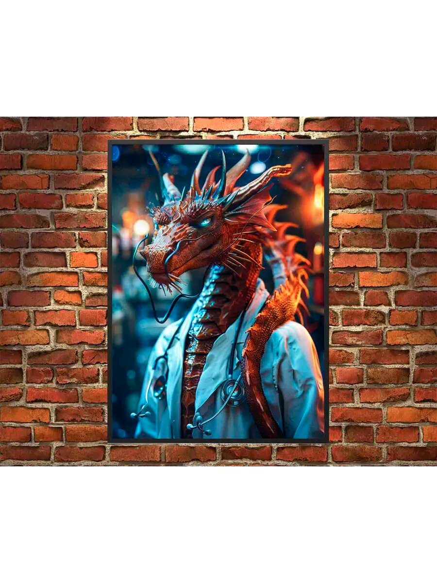 Доктор-дракон-зверь 3, Плакат 30x42см