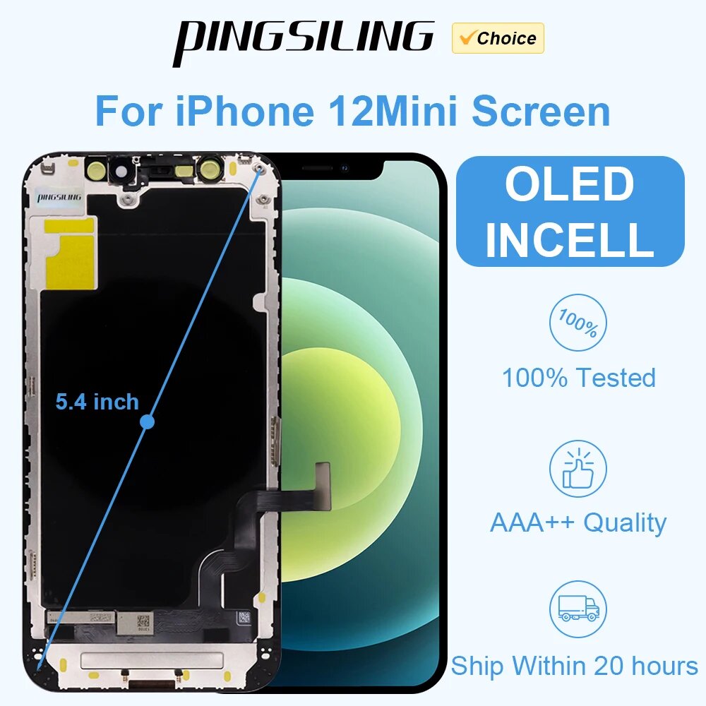 Дисплей для iPhone 12 Mini, OLED, 12 Mini-OLED