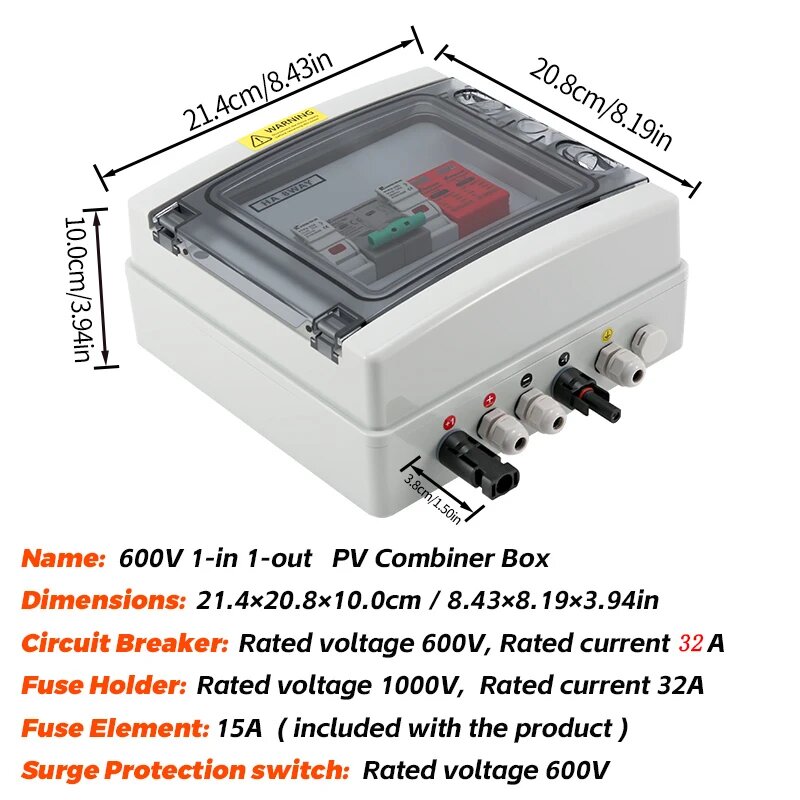 Солнечный комбинированный бокс XIONGI DC 600В