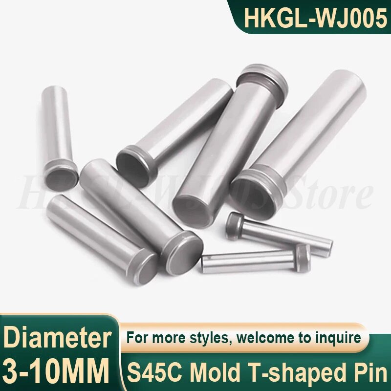 Направляющие штифты S45C для пресс-форм 3-10 мм 10x30-12x3mm, 3pcs