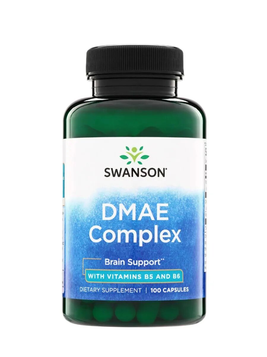 Swanson DMAE Complex (+Vitamins B5 & B6) 130 mg (100 капс) для мозга и памяти