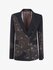 Пиджак IBRIGU Floral-print double-breasted blazer, размер 42, черный