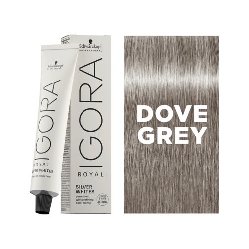 Schwarzkopf IGORA ROYAL Silver Whites Dove Grey - Сталь Крем-краска Сильвервайт 60мл