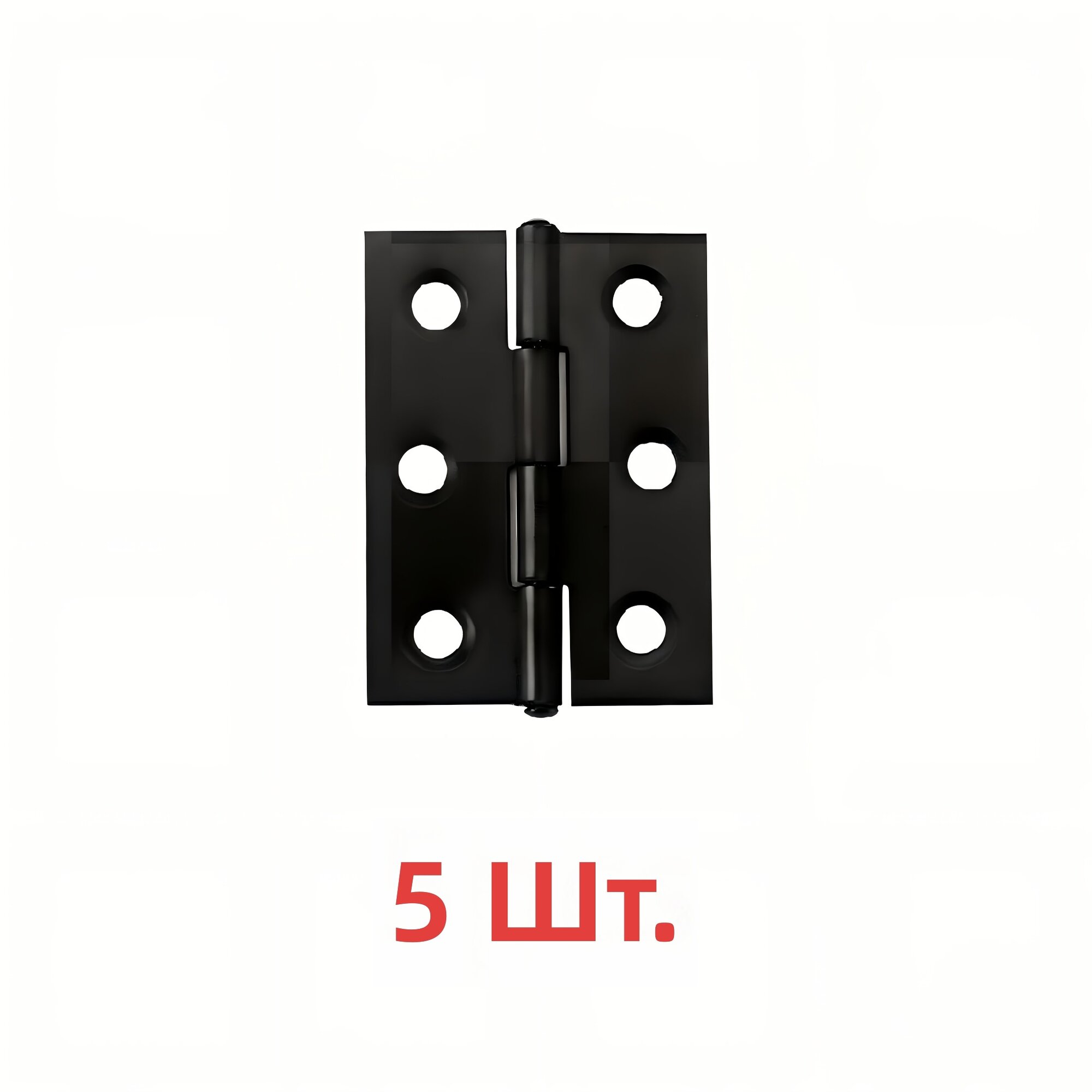 Петли распашные из нержавеющей стали черного цвета, прочные антикоррозийные, для деревянных дверей, окон, шкафов, ящиков, заборов и наружного применения, 2 дюйма, 6 отверстий, 5 шт.