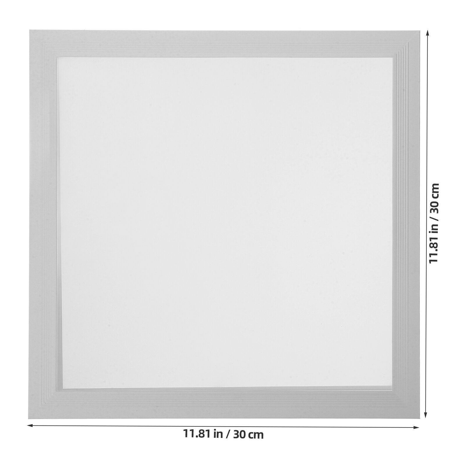 Потолочный Светильник Квадратный Абажур Белый 30.00X30.00X1.20Cm