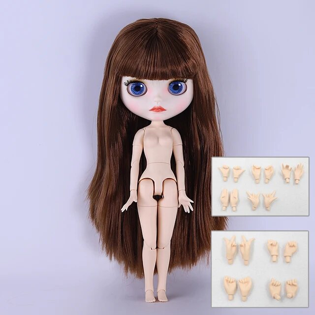 ICY DBS Blyth Кукла BJD Joint Body Белая кожа Матовый бант для лица Милая кукла 1/6 30 см Подарок для девочки Аниме SD