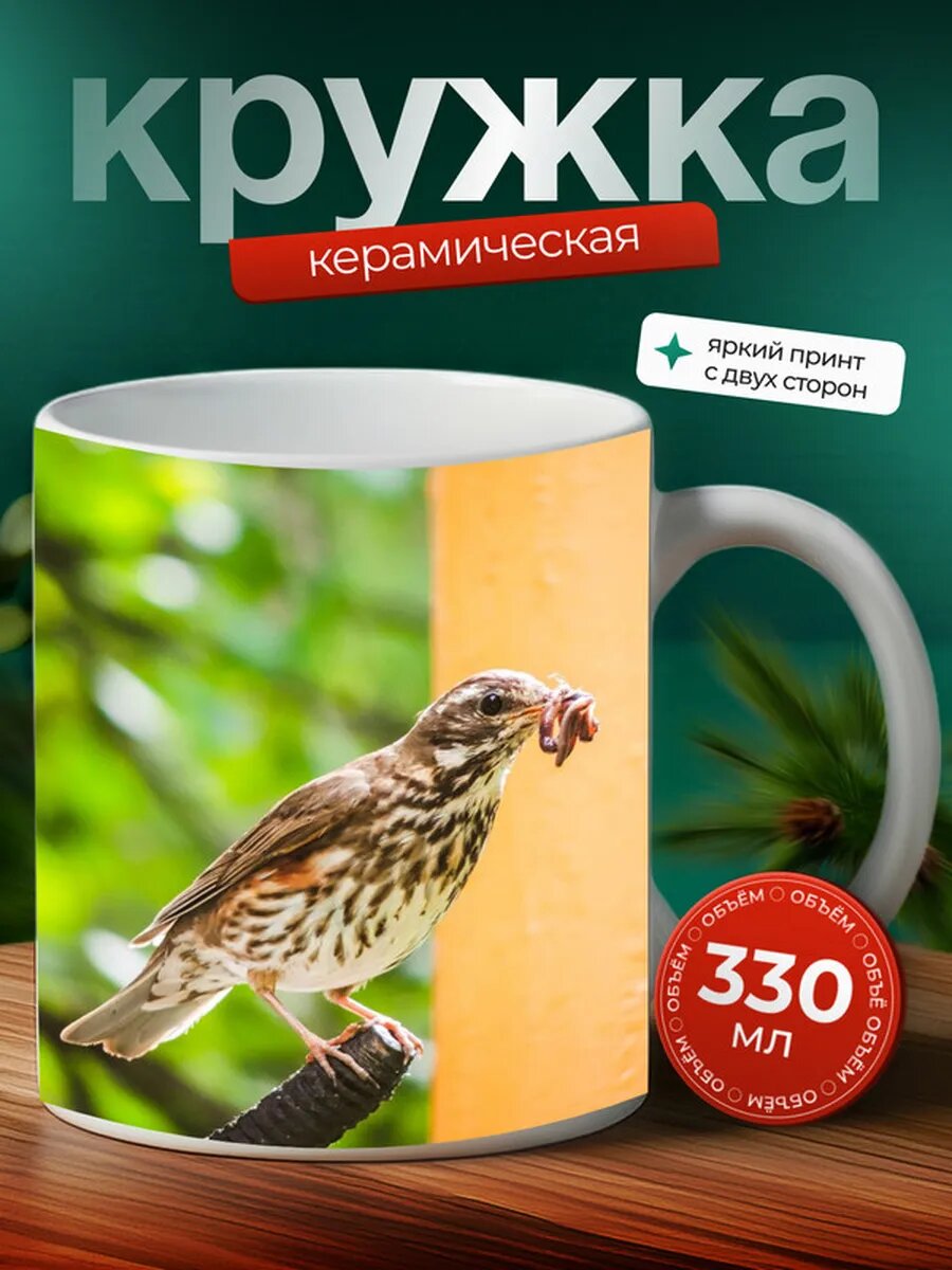 Кружка Дрозд птица 4,