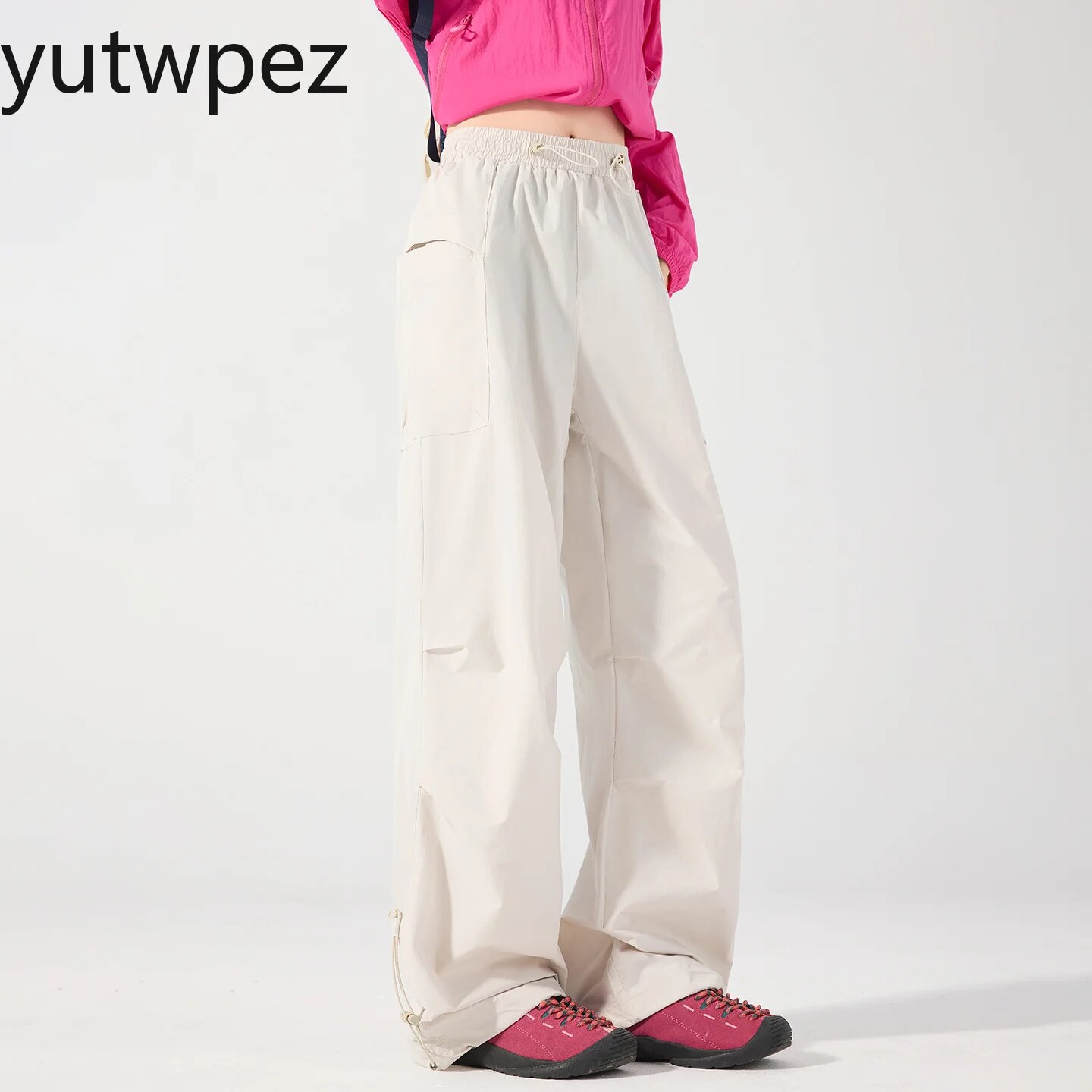 Женские быстросохнущие брюки yutwpez для активного отдыха M, Бежевый, Khaki
