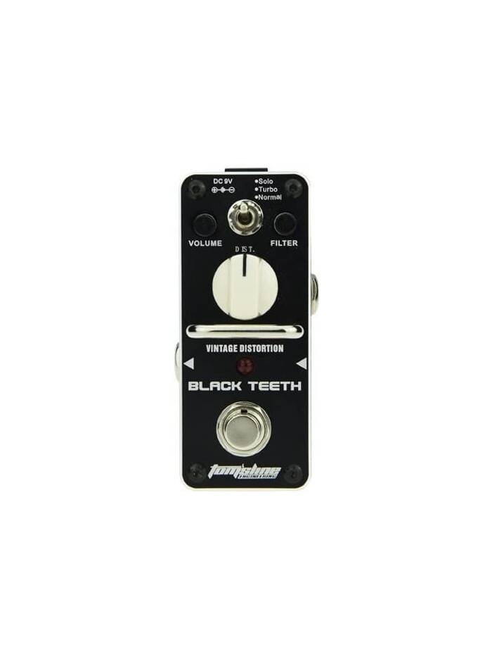 TOMSLINE ABT-3 Педаль эффектов BLACK TEETH Vintage Distortion, размер mini, питание от БП 9в