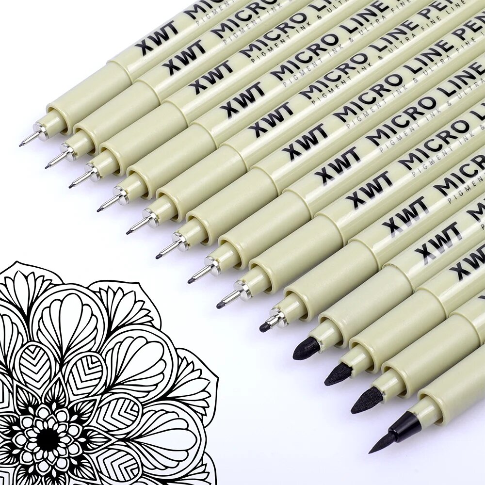 Набор ручек XWT Micron Pigment Liner, 13 шт.