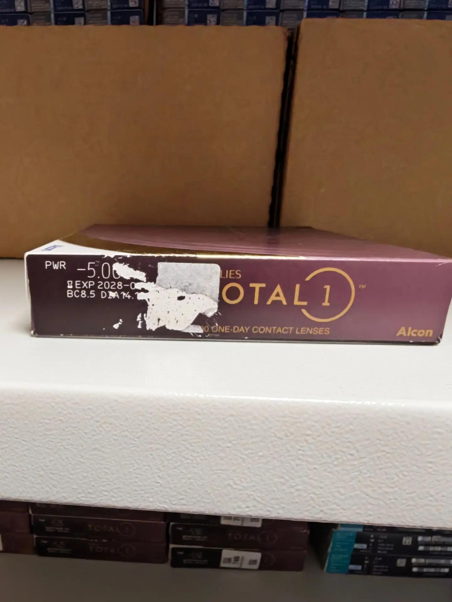 Контактные линзы Alcon "Dailies Total", однодневные, 90 шт. -5.00