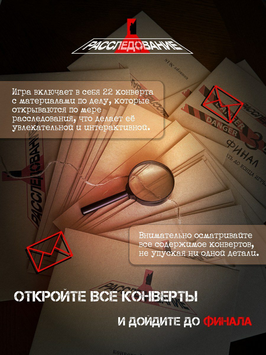 Детективная настольная игра квест "Расследование Исчезновение А. Льюис"