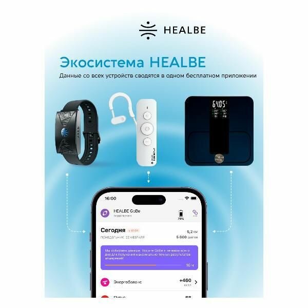 Фитнес-браслет Healbe Optimum Control 2