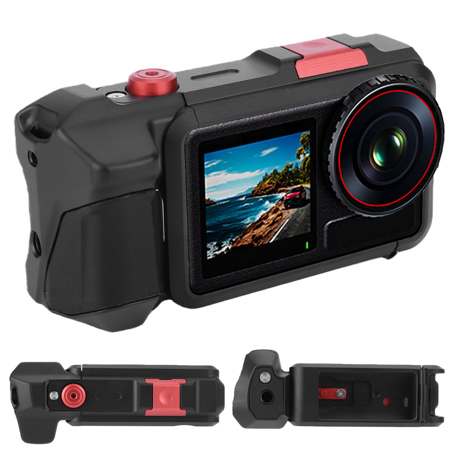 Алюминиевый кейс-клетка для DJI Osmo Action 5 Pro/4/3 с ручкой и холодным башмаком
