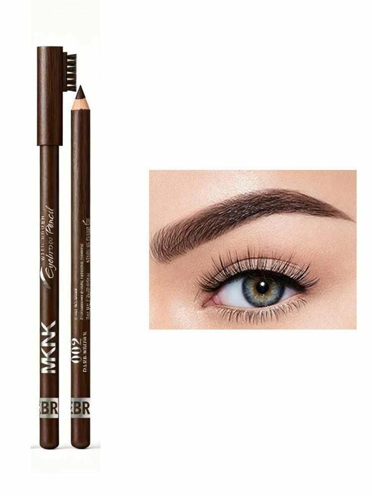 Матовый карандаш для бровей Eyebrow с кисточкой и расческой для укладки и рисования, перманентного макияжа бровей