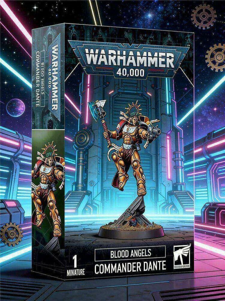 Набор миниатюр Warhammer 40000 Blood Angels Commander Dante