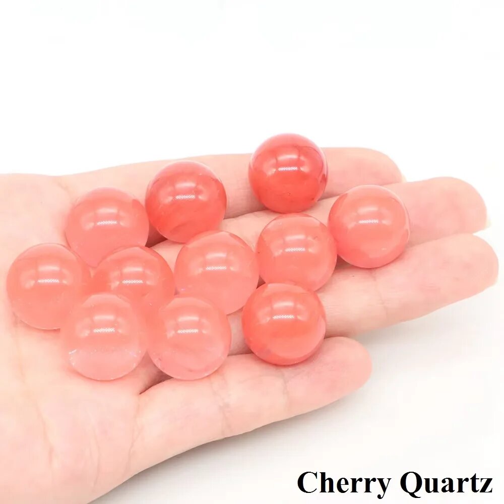 Сфера из розового кварца и аметиста Jin Shi Yuan 16 мм 1pc, Cherry Quartz