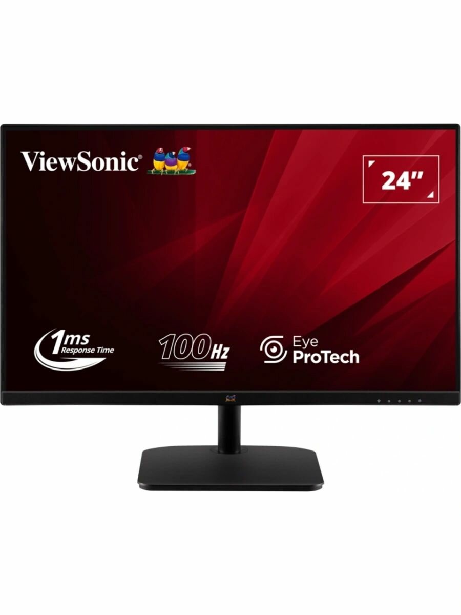23.8" Монитор ViewSonic VA2432-MHD-3 черный FHD IPS