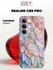 Силиконовый чехол на Realme C85 Pro / Реалми C85 Про с принтом Разноцветные лист...