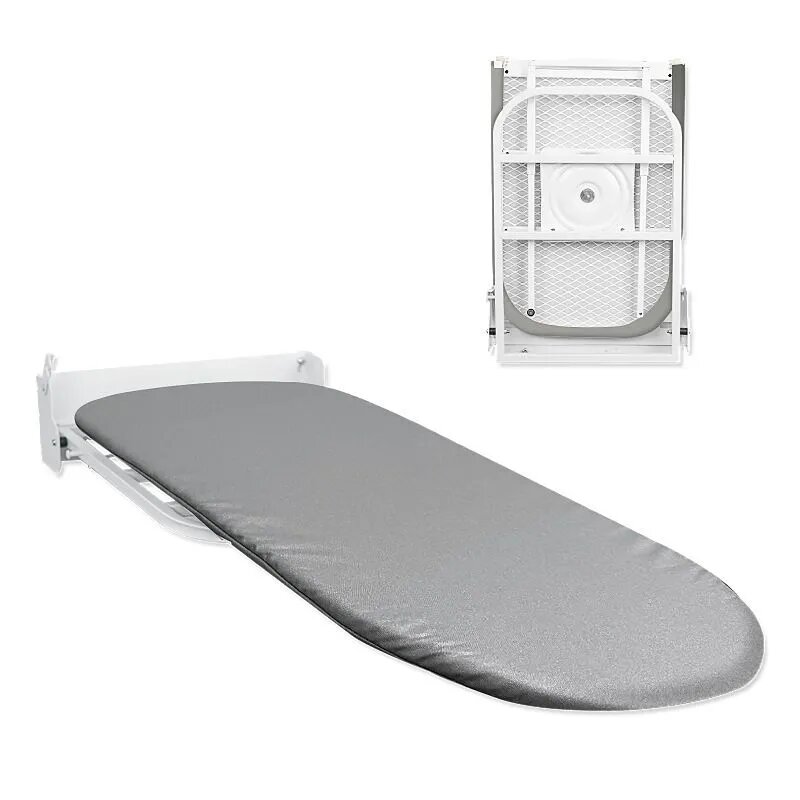 Настенная гладильная доска с поворотным механизмом, металлическая конструкция и съемным чехлом