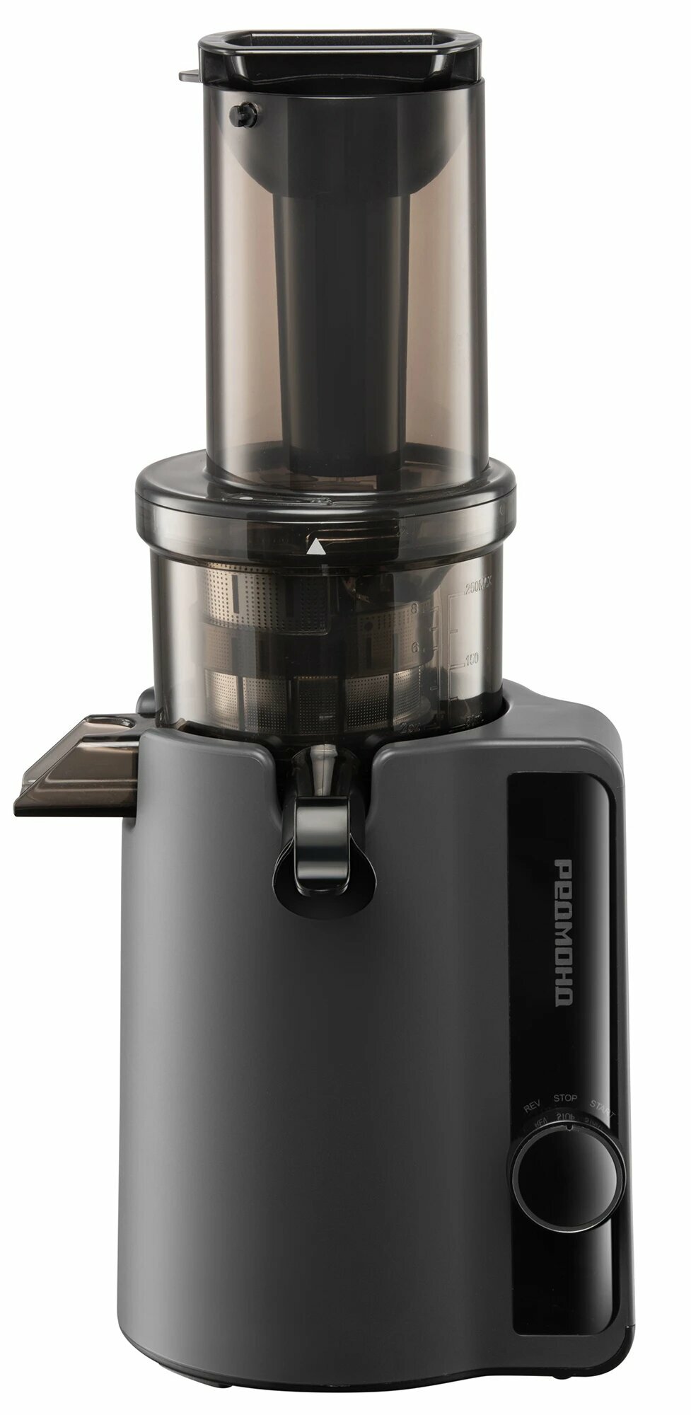 Соковыжималка электрическая REDMOND J1405, серая, мощность 300 Вт, 0,8 л