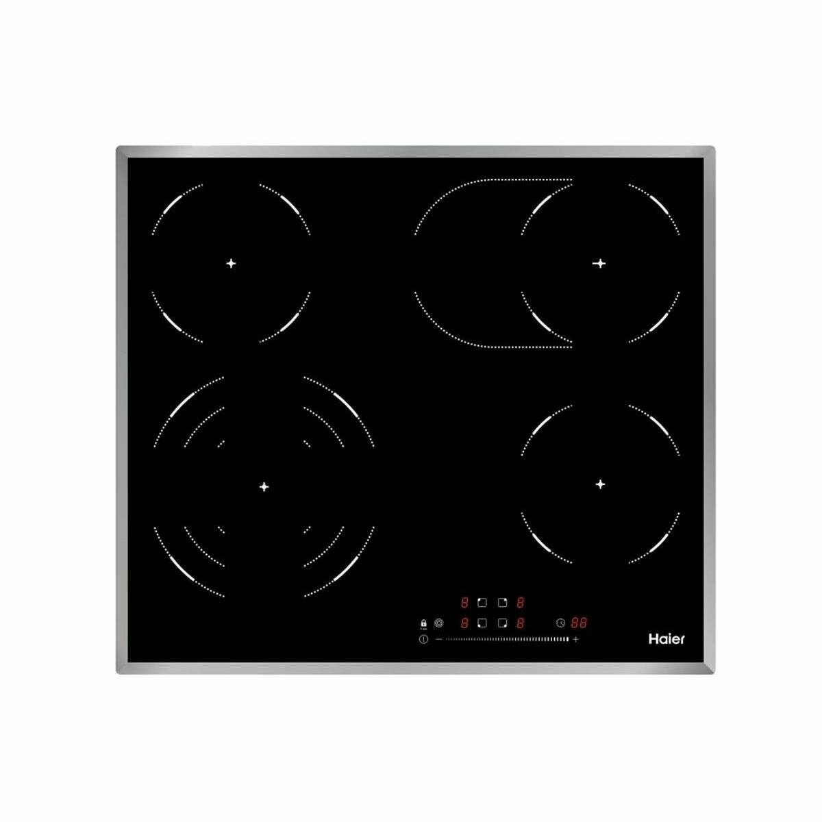 Варочные поверхности электрические Haier Панель варочная Haier HHY-C64TOFB Чёрный