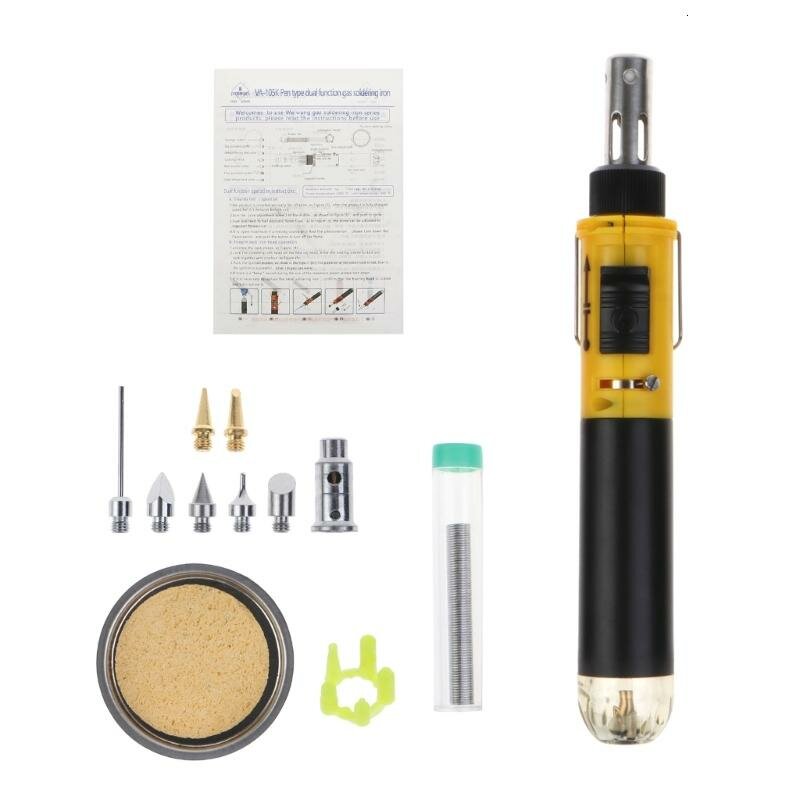 10-в-1 паяльная станция на бутане, Желтый