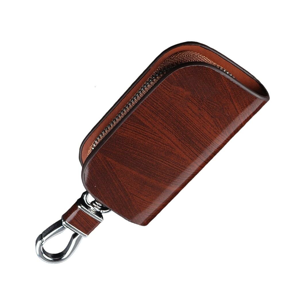 Кожаный чехол для ключей, Коричневый