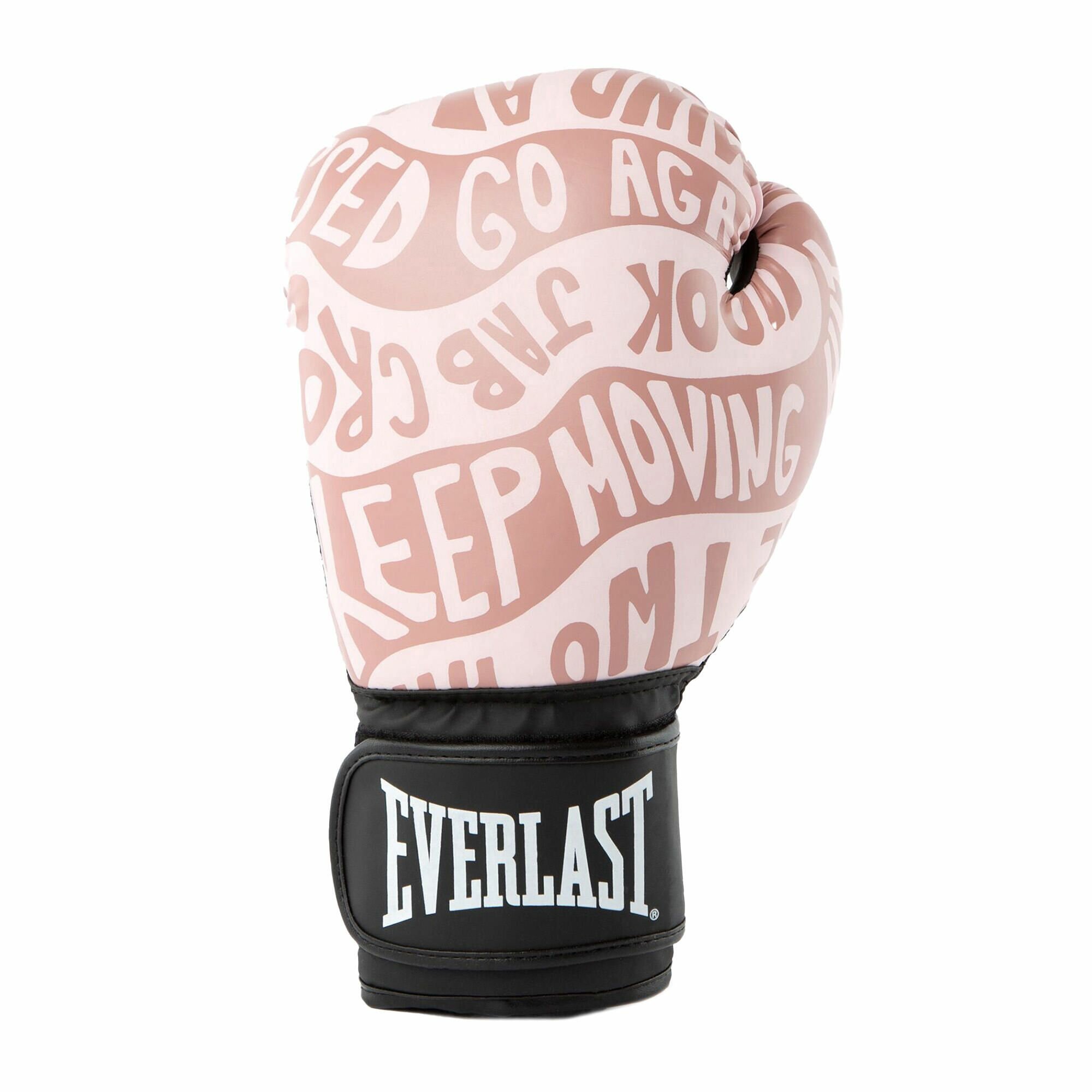 Женские боксерские перчатки Everlast Spark, Decathlon, Цвет: Розовый / Злотый, Размер: 12 унций