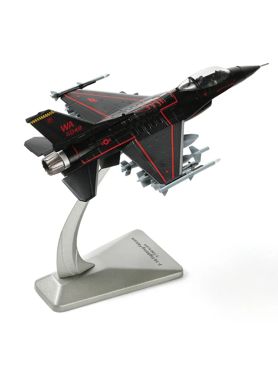 Истребитель F-16C 1:100 Черный Металл Неллис Коллекция