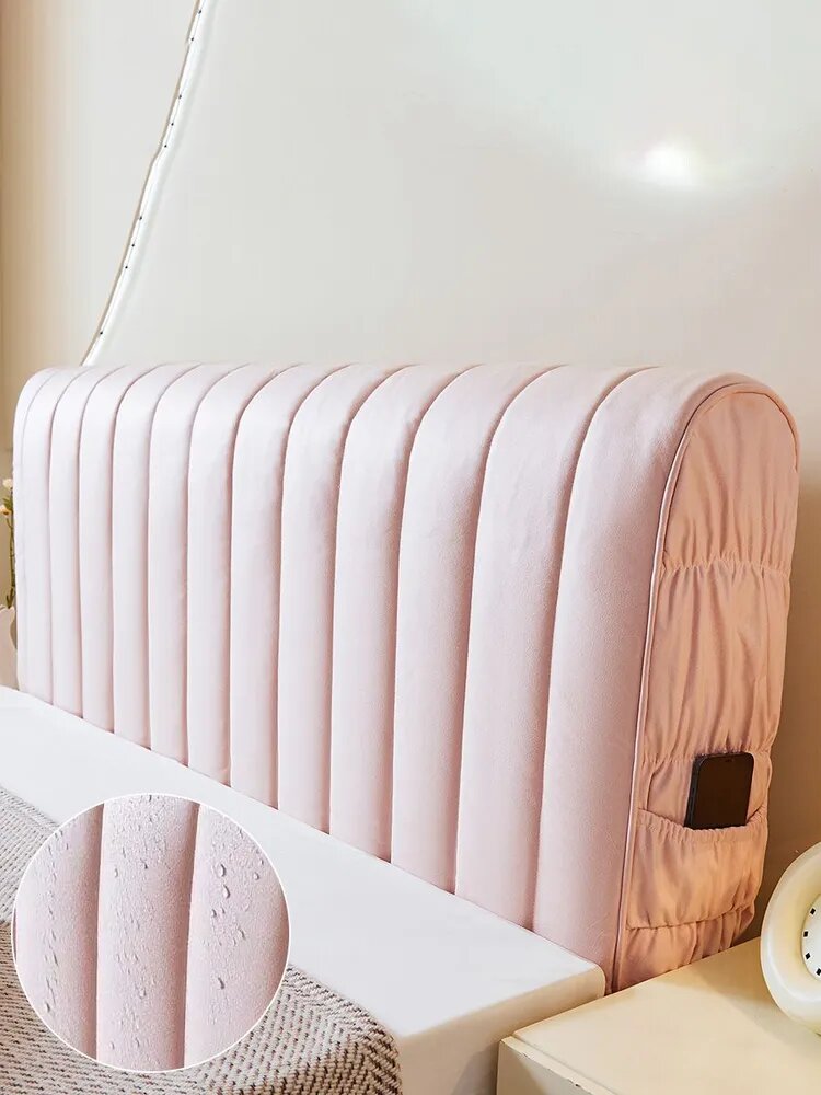 AiWinsure Чехол на изголовье кровати из бархата, 150 см x 70 см