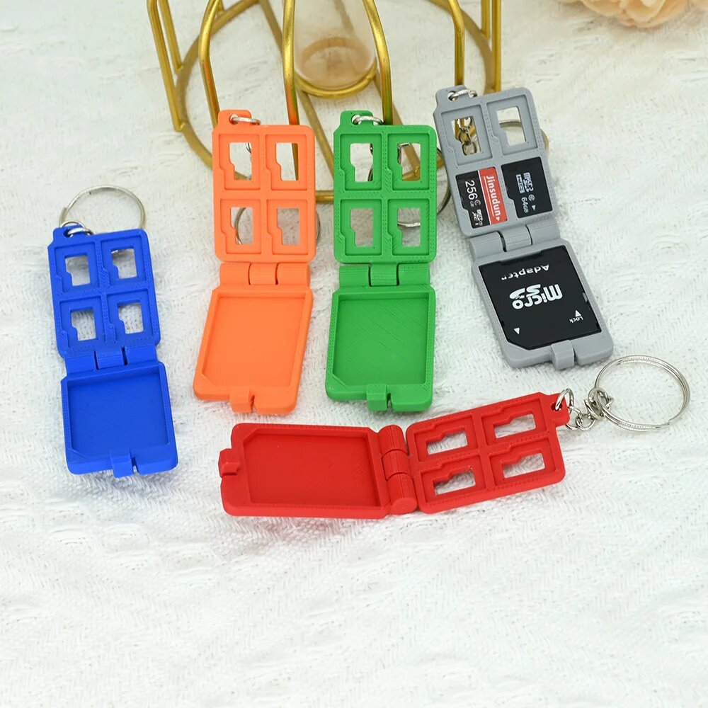 Серый чехол для карт памяти SD/Micro SD на ключах — фото 1